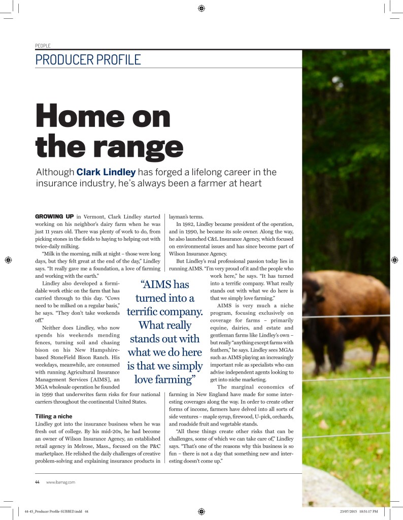 Home on the Range - Agricultural Insurance Management Services